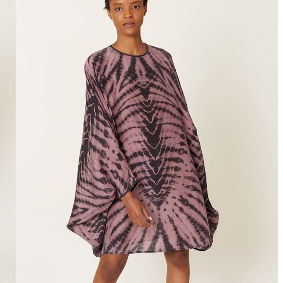 Raquel Allegra | Dresses | Raquel Allegra Grace Dress In Grey Butterfly ...